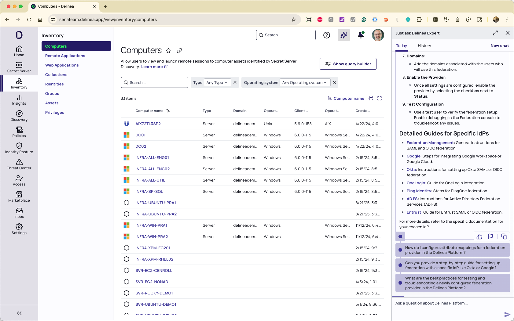 Delinea Platform Upgrade