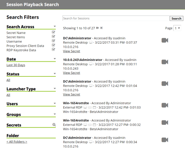 Record and Monitor Sessions, Record Keystrokes | SQL RDP SSH PuTTY